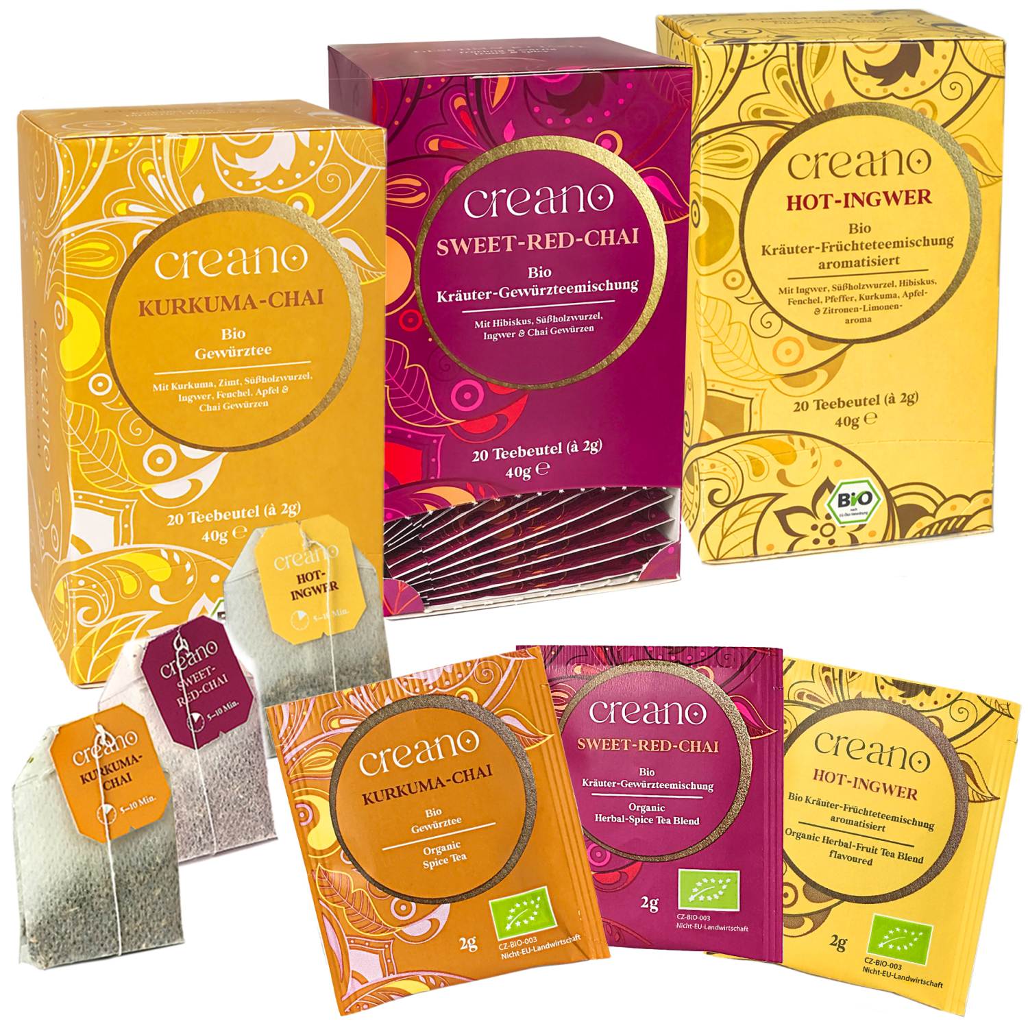 Creano 60s Organic Tea Mix (Various Varieties)