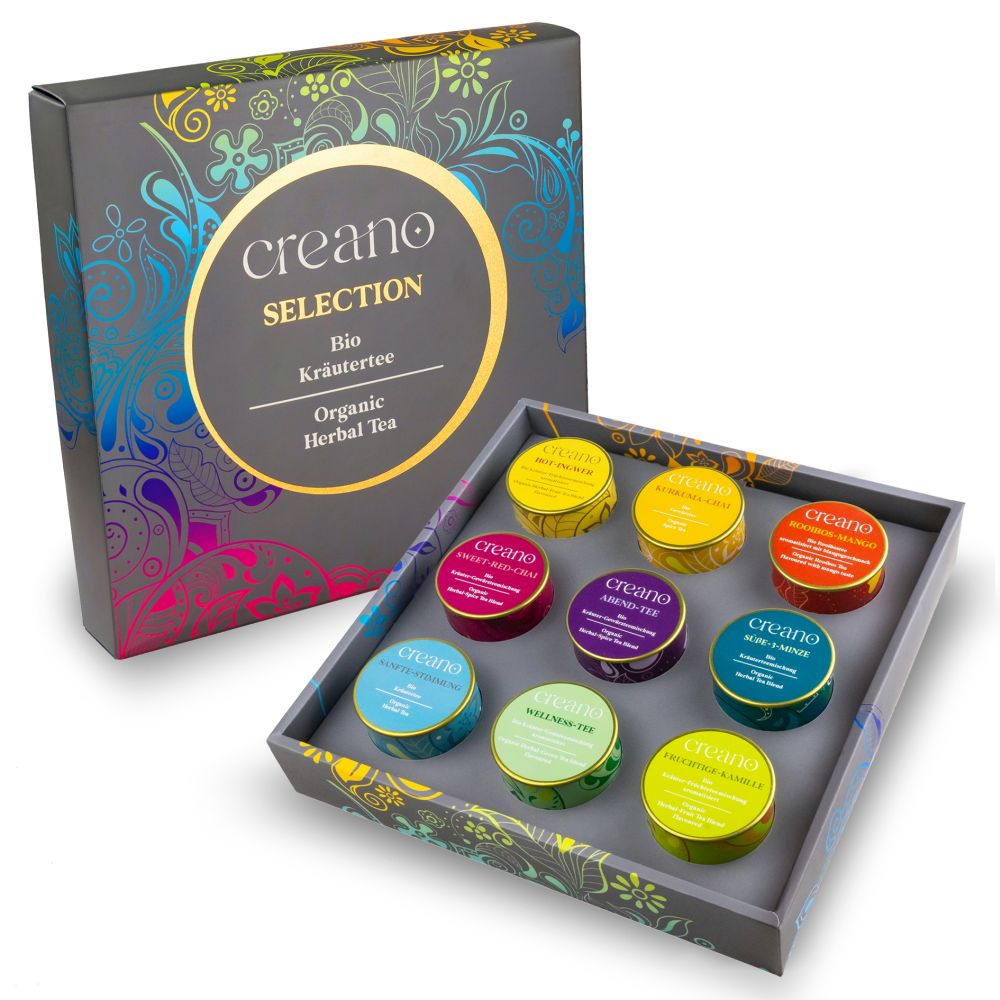 Creano Bio Kräutertee Geschenkset „LOSER TEE“ - 9 unterschiedliche Sor