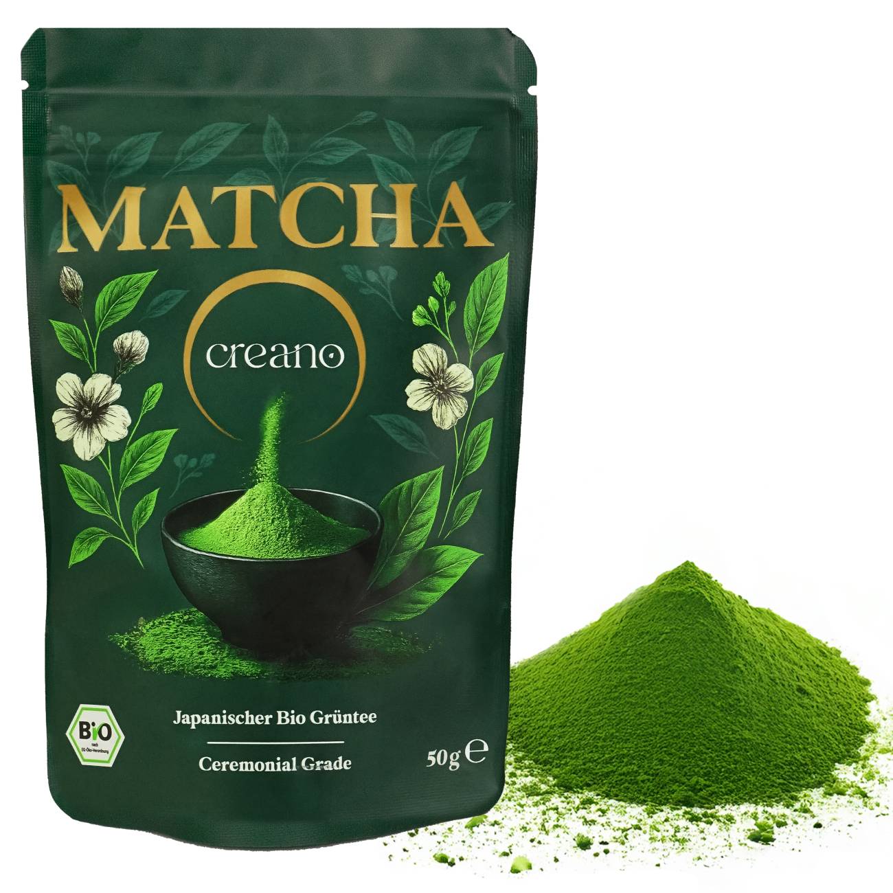 Creano Bio 50g Matcha Tee Ceremonial – Exklusiver Blend aus Japan *⁵
